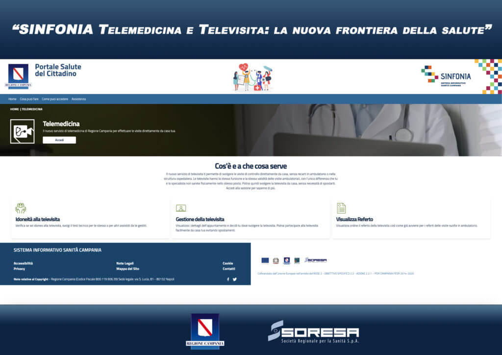 SINFONIA Telemedicina e Televisita: la nuova frontiera della salute ...